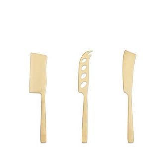 Artesà Artesà Messer: Luxus Edelstahl Käsemesser (3er-Set), 3 Messer für unterschiedliche Käsesorten