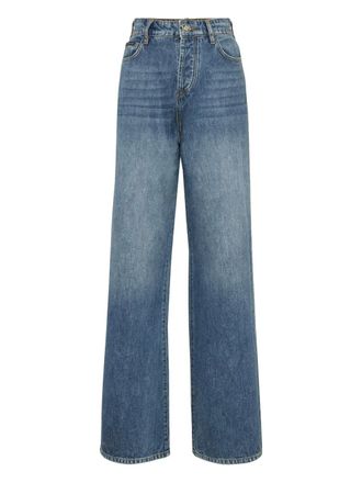 Philipp Plein Jeans mit Logo-Stickerei - Blau