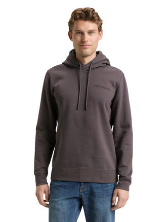Tom Tailor Herren 1048635 Hoodie Sweatshirt, 10899-Tarmac Grey, 3XL