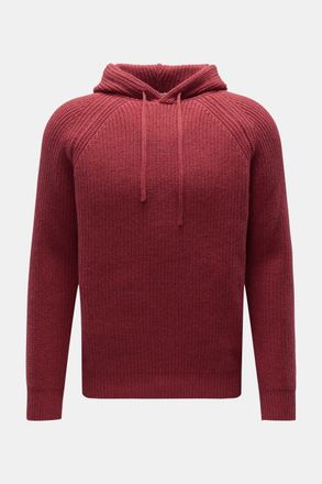Braun Hamburg Herren - Cashmere Kapuzenpullover rot