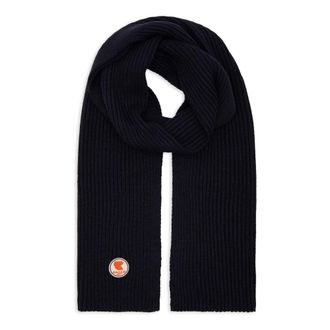 Gallo Gallo, unisex, Accessoires, Bleu, Taille: ONE Size Plain Ribbed Scarf