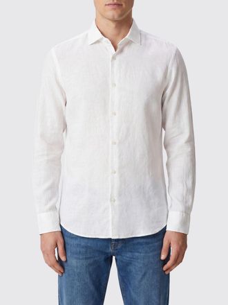 Brooksfield Chemise d&eacute;contract&eacute;e slim fit en pur lin &agrave; col fran&ccedil;ais