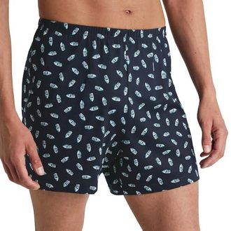 CALIDA Prints Jersey Boxer Homme sans Ouverture, avec Ceinture recouverte de Tissu, 100% Coton