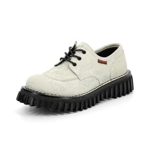 Kickers Aktive, Derbies Femme, Blanc, 38