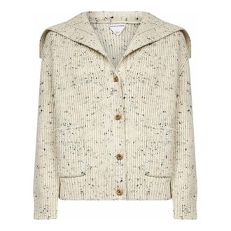 Bottega Veneta Goldener Knotenknopf Pullover Taube - - Knitwear - Damen - Grau - M