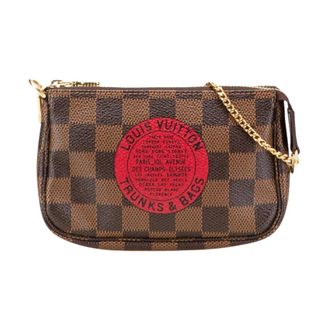 Louis Vuitton Pre-owned Kompaktes Accessoire mit Karomuster und verziertem Aufn&auml;her - - Pre-owned - Damen - Braun - ONE SIZE