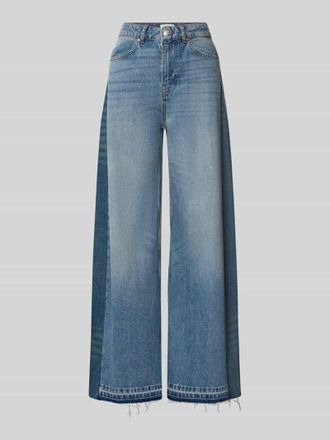 BA&SH Wide Leg Jeans mit Fransensaum Modell MISLAV