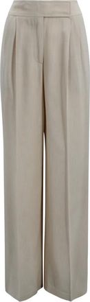 Etro Femme, Pantalons, Beige, Taille: 36 FR Pantalon ample &agrave; plis