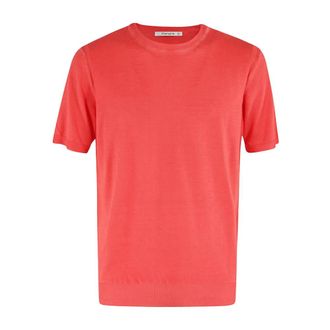 KANGRA Casual Baumwoll T-shirt - - Tops - Herren - Rosa - XL