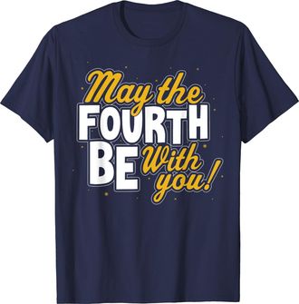 Star Wars May The Fourth Be With You Block Text T-Shirt