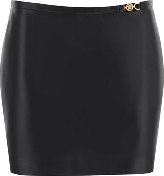 Versace Femme, Jupes, Noir, Taille: 38 FR Leather Skirts
