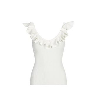 Zimmermann D&eacute;bardeur col V &agrave; volants