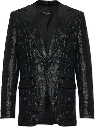 Dsquared2 Homme, Vestes, Noir, Taille: XL Blazer Étincelant