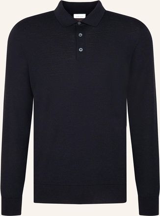Seidensticker Seidensticker Strick-Poloshirt Aus Merinowolle blau