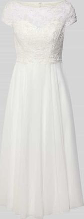 Luxuar Fashion Cocktailkleid mit opulenter langer Spitzenschleppe