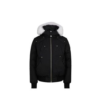 Moose Knuckles Blouson droit &agrave; capuche Original Ballistic en coton m&eacute;lang&eacute;