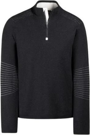 Moorer Homme, Pulls, Noir, Taille: S Polo zipp&eacute; int&eacute;grale