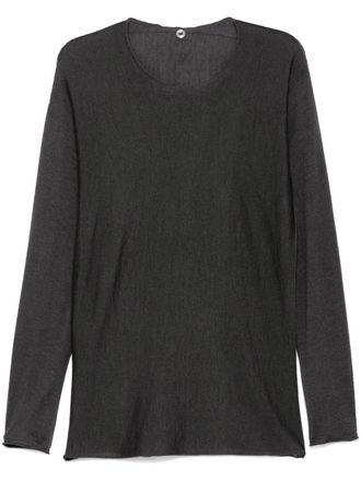 Label Under Construction t-shirt à bords francs - Gris