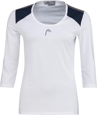 Head Club 22 Tech 3/4 Shirt Women, weiß/blau, S