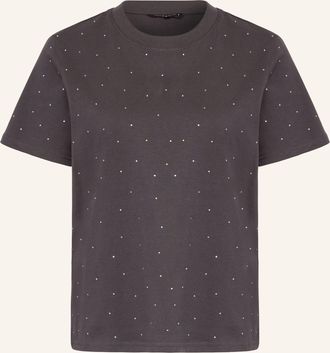 Only T-Shirt Mit Schmucksteinen grau
