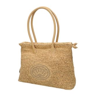 Fred De La Bretoniere Frida Handtasche Raffia - - Bags - Damen - Beige - ONE SIZE