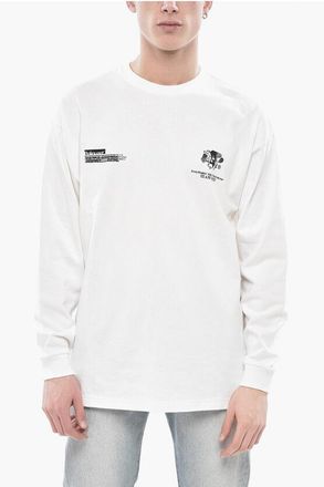 Children of the discordance Cotton Crewneck Sweatshirt with Contrast Print size M