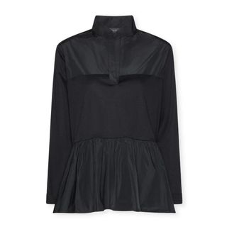 Elena Miro T-Shirt mit R&uuml;sche am Saum - - Blouses & Shirts - Damen - Schwarzk - S