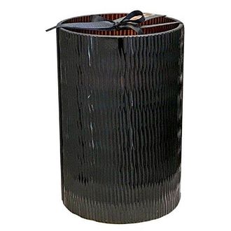 Onno Rhombus Duftkerze, Glas, schwarz, 31cm