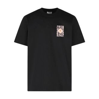Casablanca Homme, Tops, Noir, Taille: 2XL T-shirt Hermons Mirage