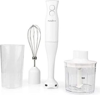 Nedis Stabmixer - 400 W - Geschindigkeitseinstellung: 2 Geschindigkeitsstufen - Hubschrauber - Weiss