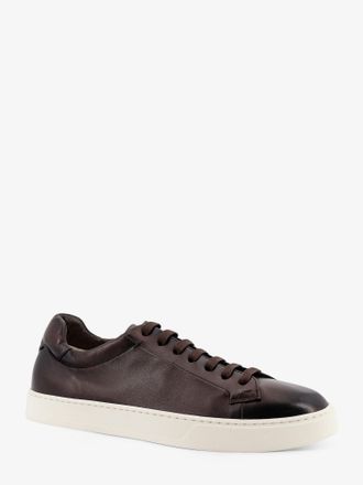 Doucal's Mens Sneakers Morgan Brown Leather Trainers