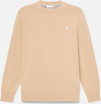 Timberland Williams River Baumwollpullover f&uuml;r Herren in Beige, Herren, Beige, Gr&ouml;&szlig;e