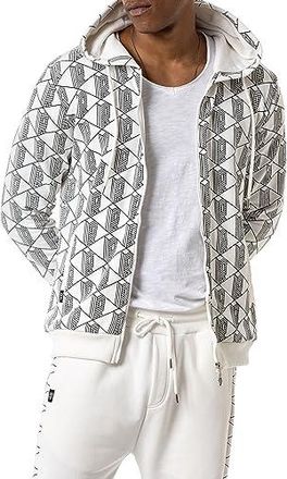 Red Bridge Redbridge Sweat &agrave; capuche pour homme avec fermeture &eacute;clair, ecru, XL