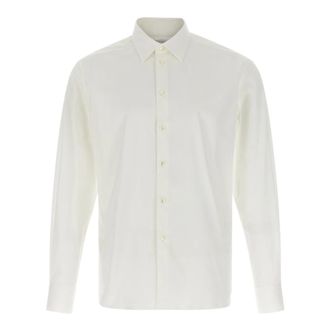 Ferragamo Poplin Hemd - - Shirts - Herren - Wei&szlig; - 3XL