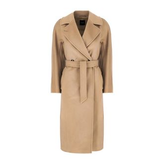 Max Mara Femme, Manteaux, Brun, Taille: 34 FR Manteau Ceintur&eacute;