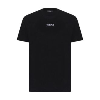 Versace Medusa Logo T-Shirt - - Tops - Herren - Schwarzk - S