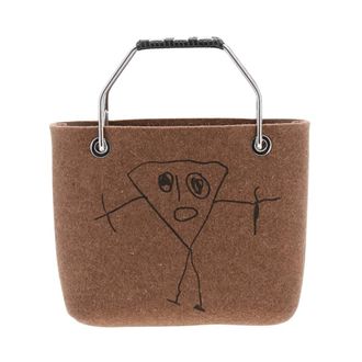 Plan C Plan C - Mini Sac Shopping - Femme - Sacs - Brun - Taille: ONE Size