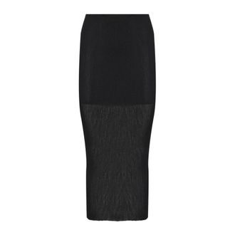Alberta Ferretti Gonna Viscosa Crepe - - Skirts - Damen - Schwarzk - M