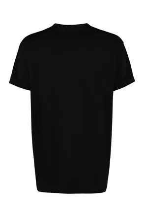 Stella McCartney Womens Embroidered Star Cotton T-Shirt Black Organic Cotton; Viscose T-Shirts & Jerseys