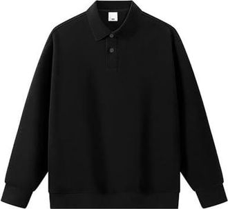 Generic Chemise confortable et fluide pour homme, coupe classique, style d&eacute;contract&eacute;, vintage, boutonn&eacute;, l&eacute;ger et respirant, t-shirts dext&eacute;rieur, Noir, XXL