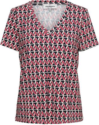 &Co Woman V-neck Top - - Tops - Damen - Mehrfarbig - 2XL
