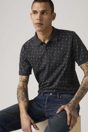 Levi's Polo Slim Housemark - Homme - Noir / Kieran Geo Dark Phantom Pique - L