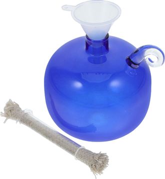 Valiclud UKCOCO Nachf&uuml;llbare Runde Glas &ouml;llampe Klare Fl&uuml;ssige &Ouml;l Lampe mit Baumwoll docht Geruchsfreie &Ouml;llampe f&uuml;r Wohnr&auml;ume Restaurants und Gem&uuml;tliche Innenb