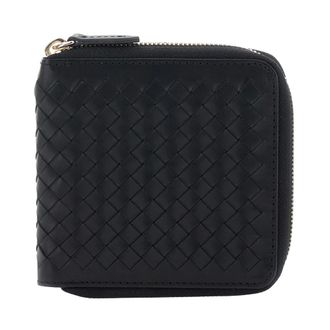 Dragon Diffusion Femme, Accessoires, Noir, Taille: ONE Size Portefeuille en cuir tress&eacute; zipp&eacute; carr&eacute;