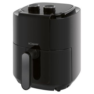 Bomann Hei&szlig;luftfritteuse 3,5 l schwarz FR6075HCB - gesundes Kochen ohne &Ouml;l, 60-Minuten-Timer, einstellbarer Thermostat, &Uuml;berhitzungsschutz, Kaltgriff, antiha