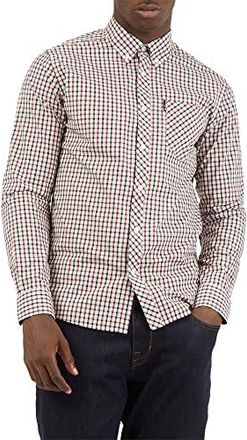 Ben Sherman Ls Signature House Check Chemise Casual, Rouge (Red 550), XX-Large Homme