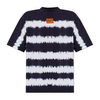 Balenciaga Taped and Dyed Medium Fit T-shirt - - Tops - Herren - Blau - XL