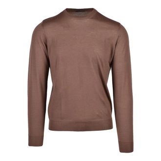 Drumohr Maglioncino Girocollo - - Knitwear - Herren - Braun - M