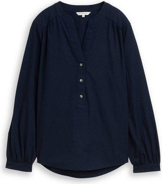 Tom Tailor Langarmbluse Blusen & Shirts Bluse aus Baumwolle