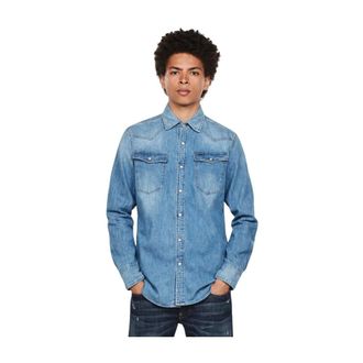 G-Star Homme, Chemises, Bleu, Taille: S 3301 Slim Shirt